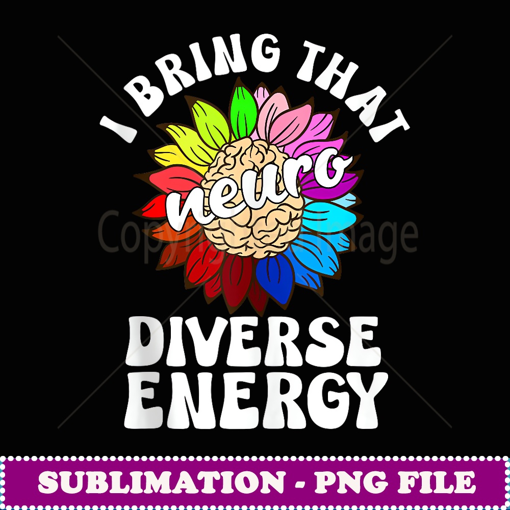 Neurodiversity Energy Autism ADHD ASD Spectrum Flower - | Inspire Uplift