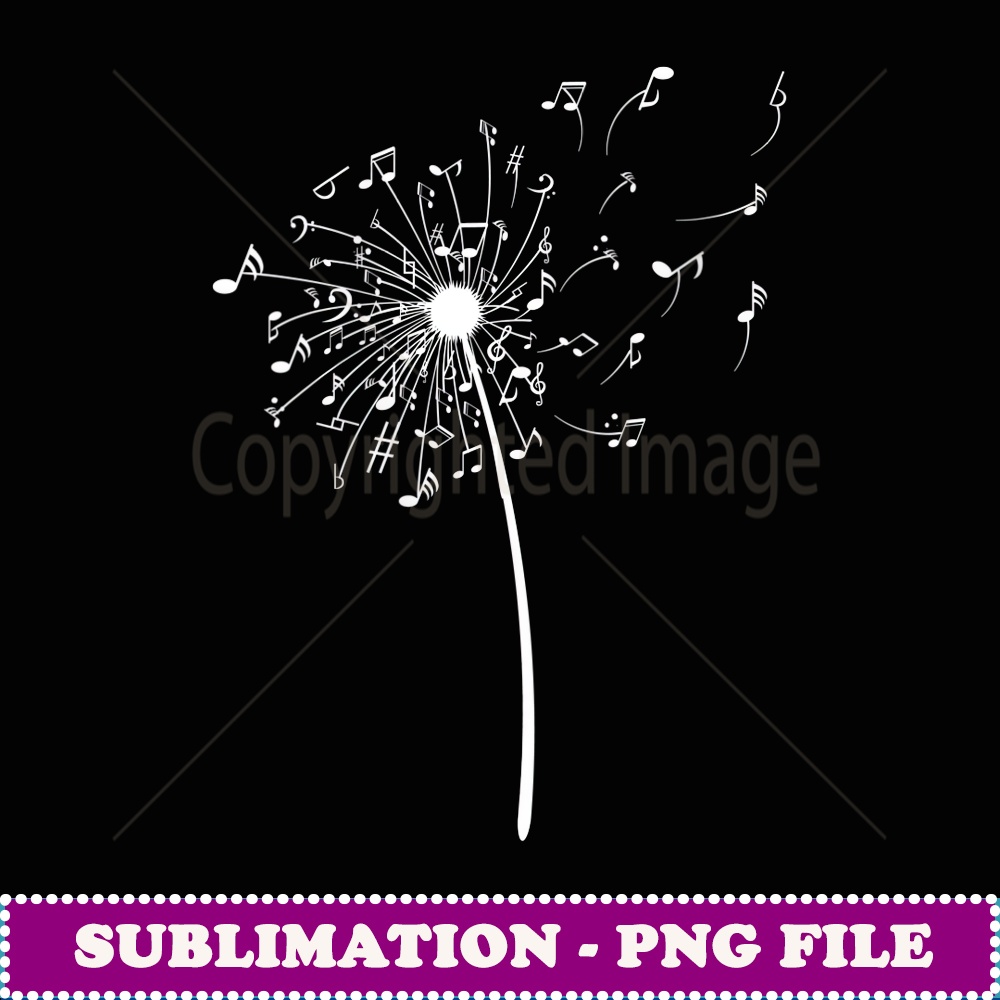 Womens Funny Music Notes Gift For Men Women Cool Dandelion F | Inspire ...