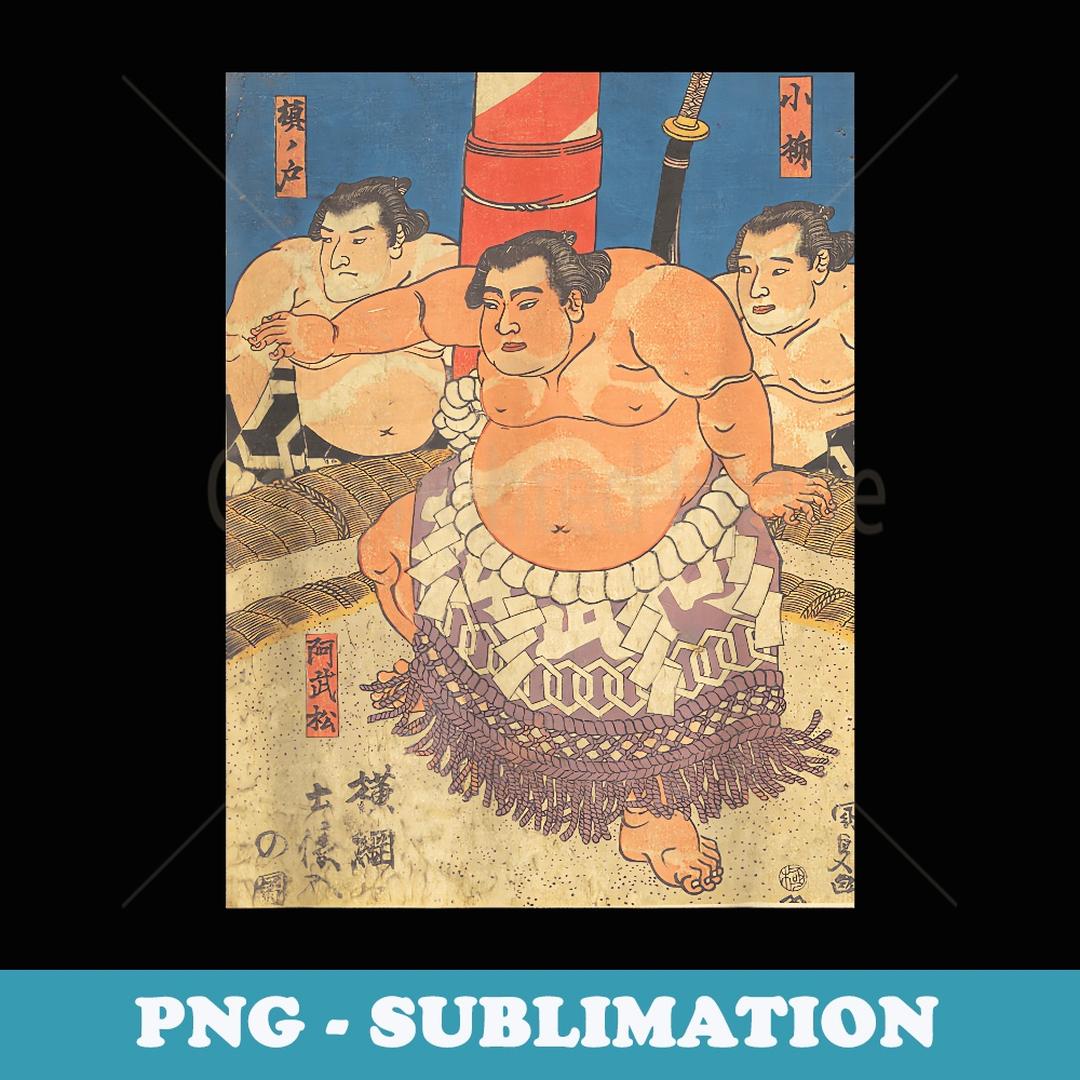 Sumo Wrestler Vintage Art I love Japanese Sumo Wrestling - V | Inspire ...