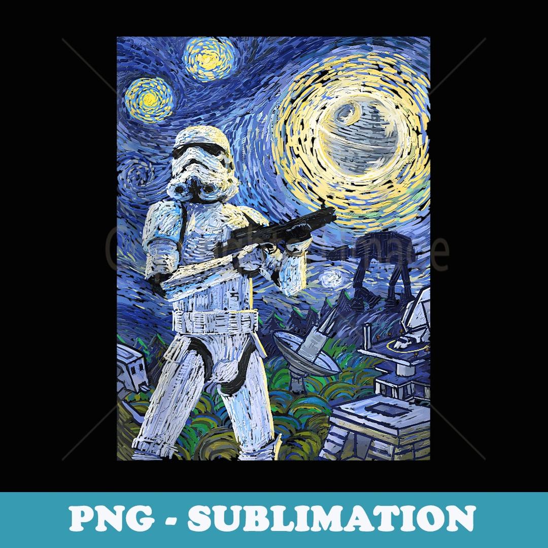 Star Wars Stormtrooper Starry Night Style Portrait - Signatu | Inspire ...