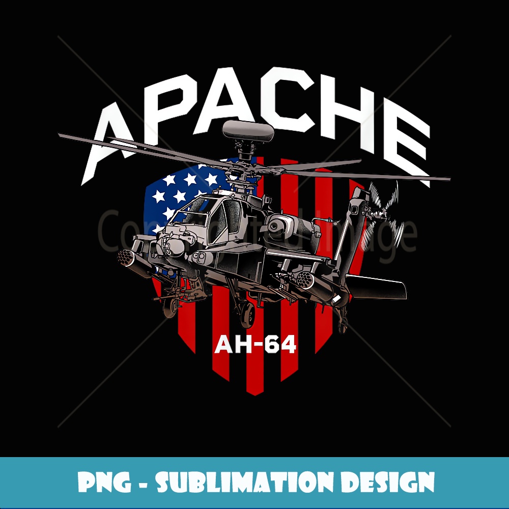 Military Helicopter Apache Gunship - Exclusive PNG Sublimati | Inspire ...