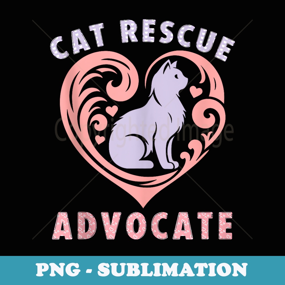 Cat Rescue Advocate Animal Shelter Volunteer - Instant Subli | Inspire ...