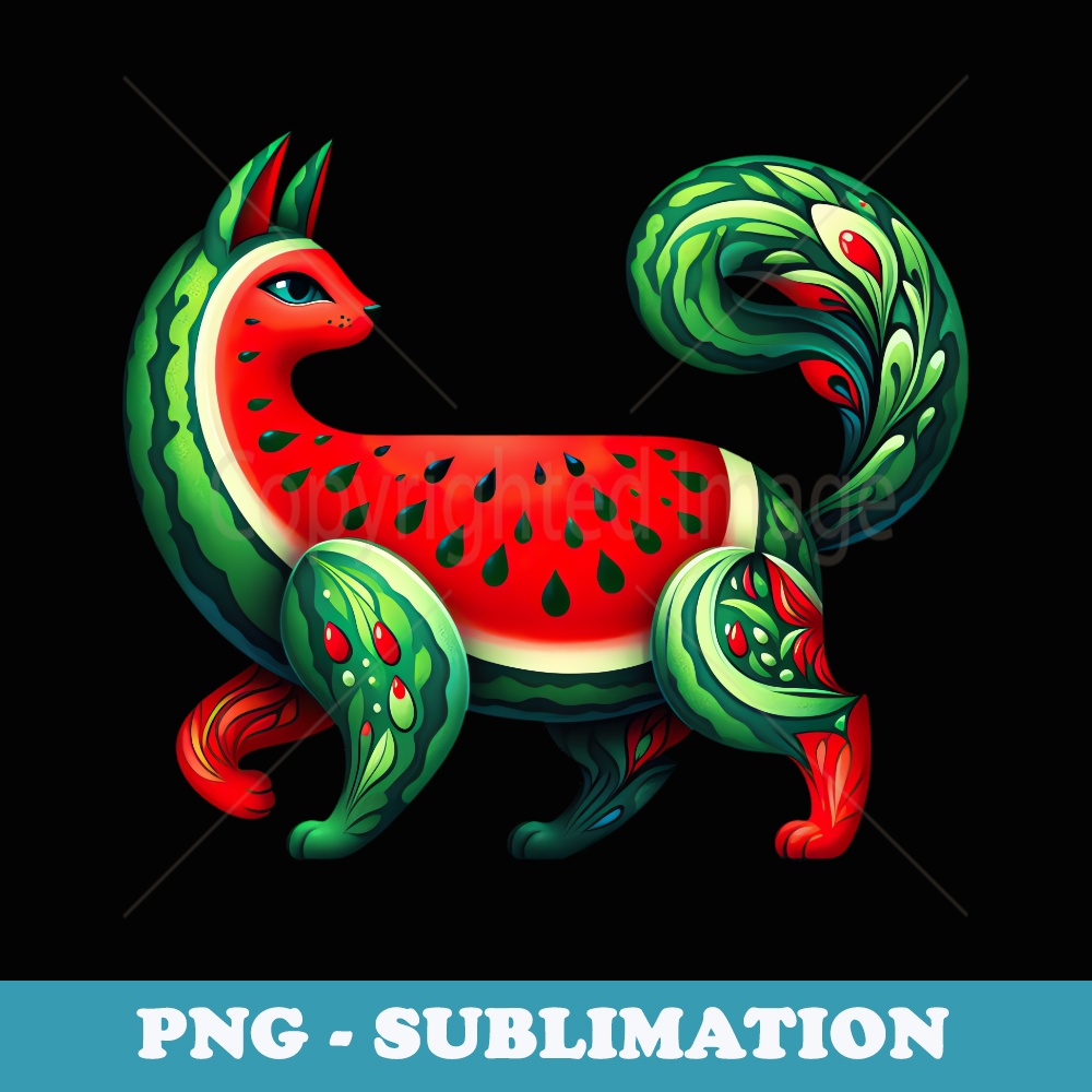 Funny Watermelon Cat Summer Tropical Fruit Lovers - Trendy S | Inspire ...