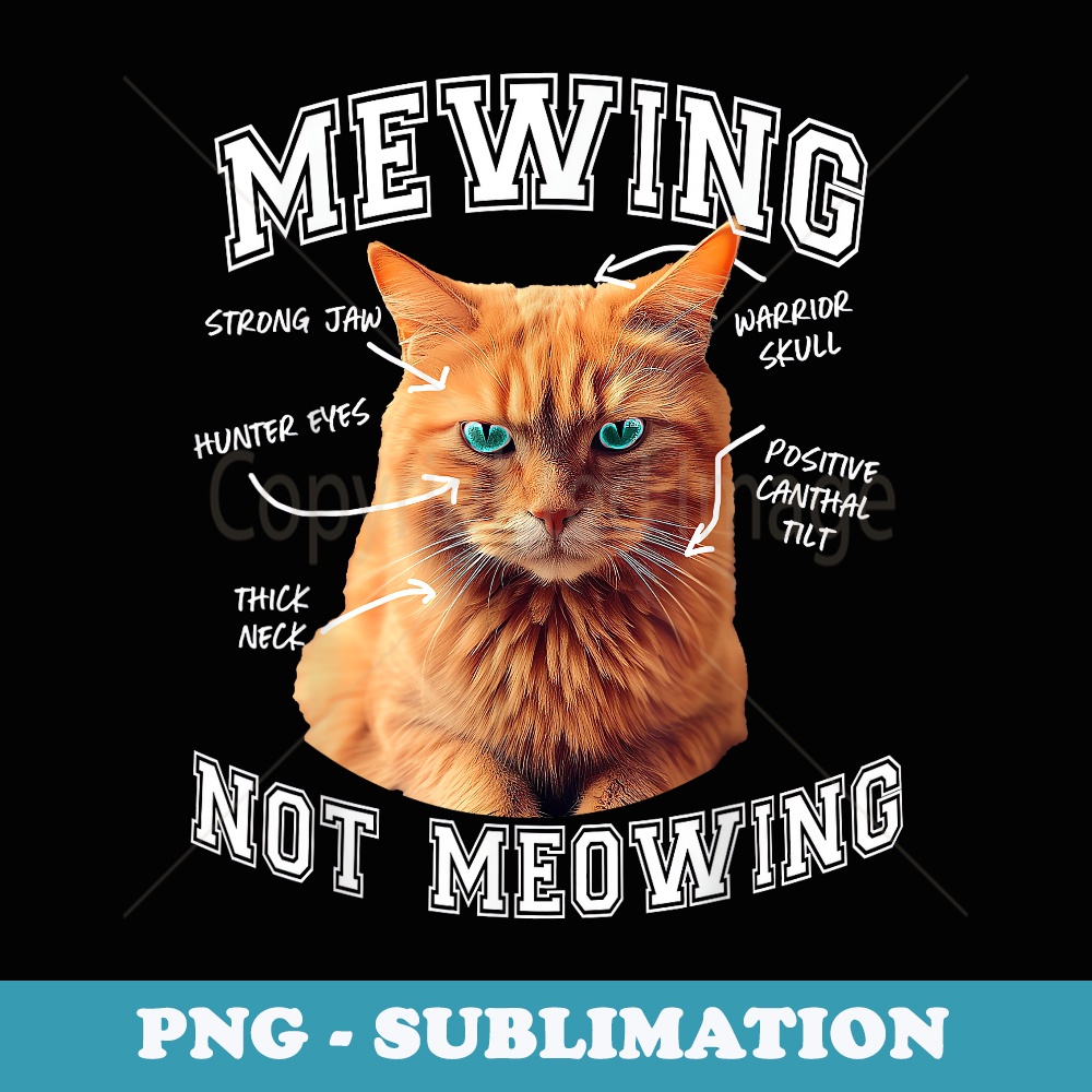 Mewing Not Meowing Funny Cat Meme LooksMax Cat Joke - Artist | Inspire ...