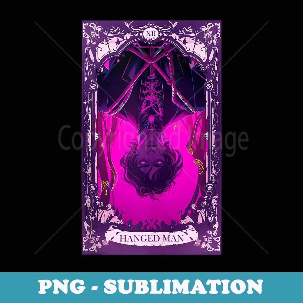 The Hanged Man Creepy Anime Tarot Card Occult Pagan - Trendy | Inspire ...