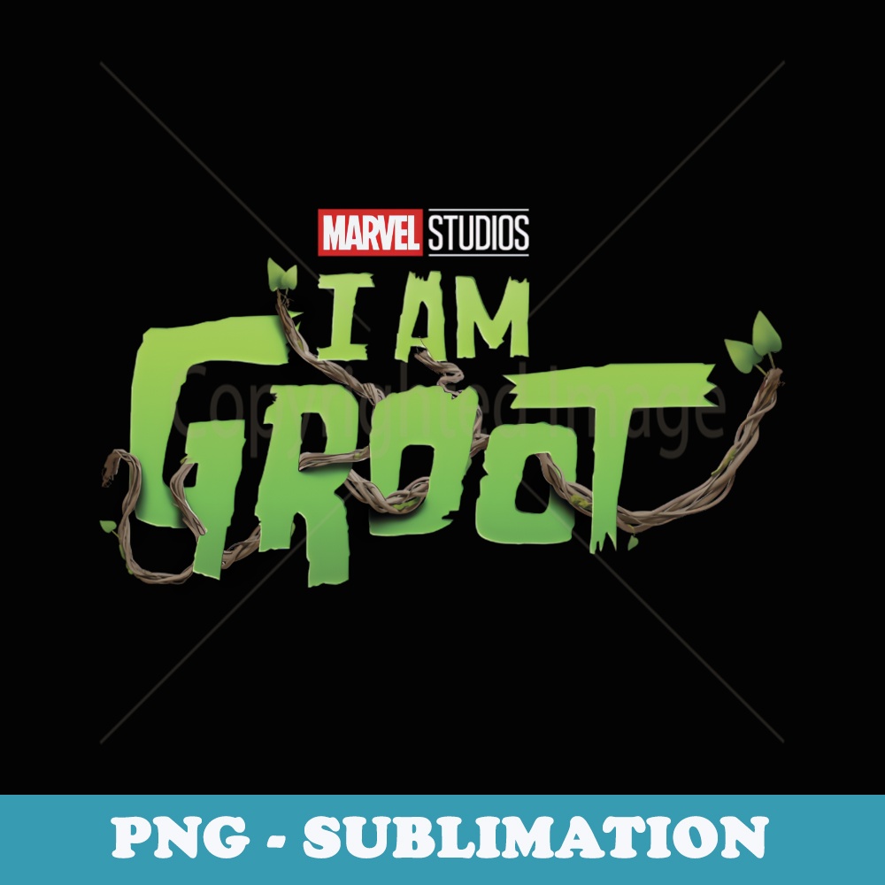 Marvel I Am Groot Detailed Vine Logo - Stylish Sublimation D | Inspire ...