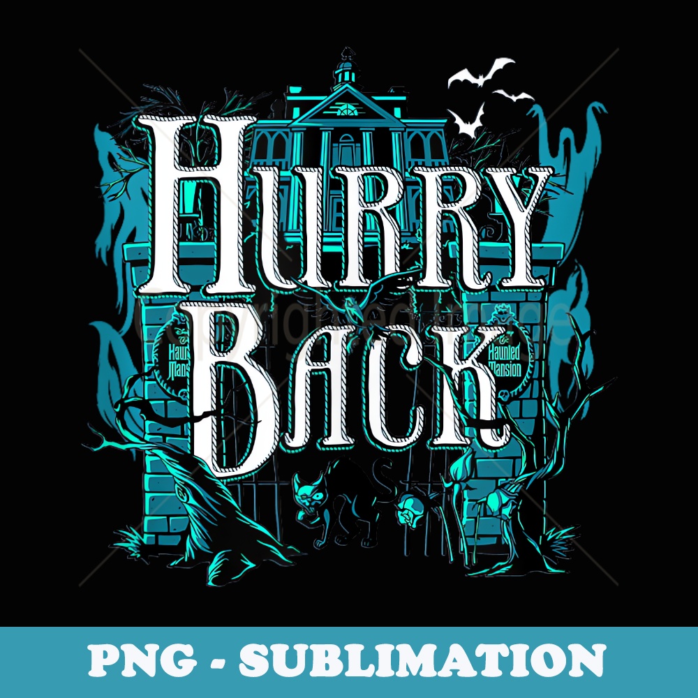 The Haunted Mansion Hurry Back Black Cat Entrance Warning - | Inspire ...