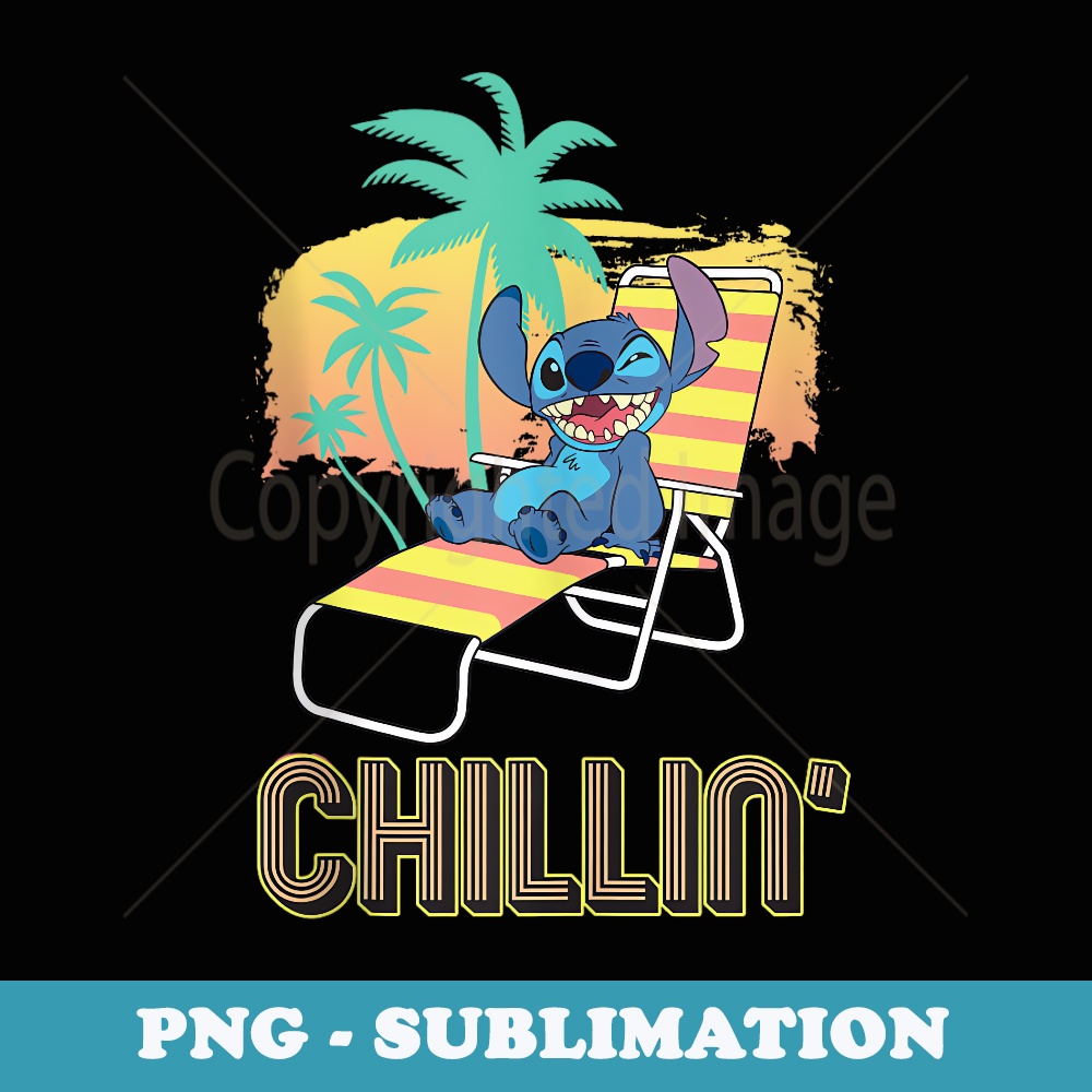 Disney Lilo & Stitch Chillin On The Beach Stitch - PNG Subli | Inspire ...