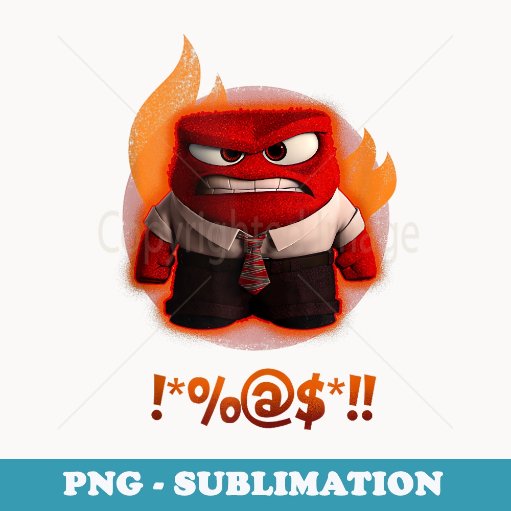 Disney Pixar Inside Out Anger Shouting Curses Fiery Shot - M | Inspire ...