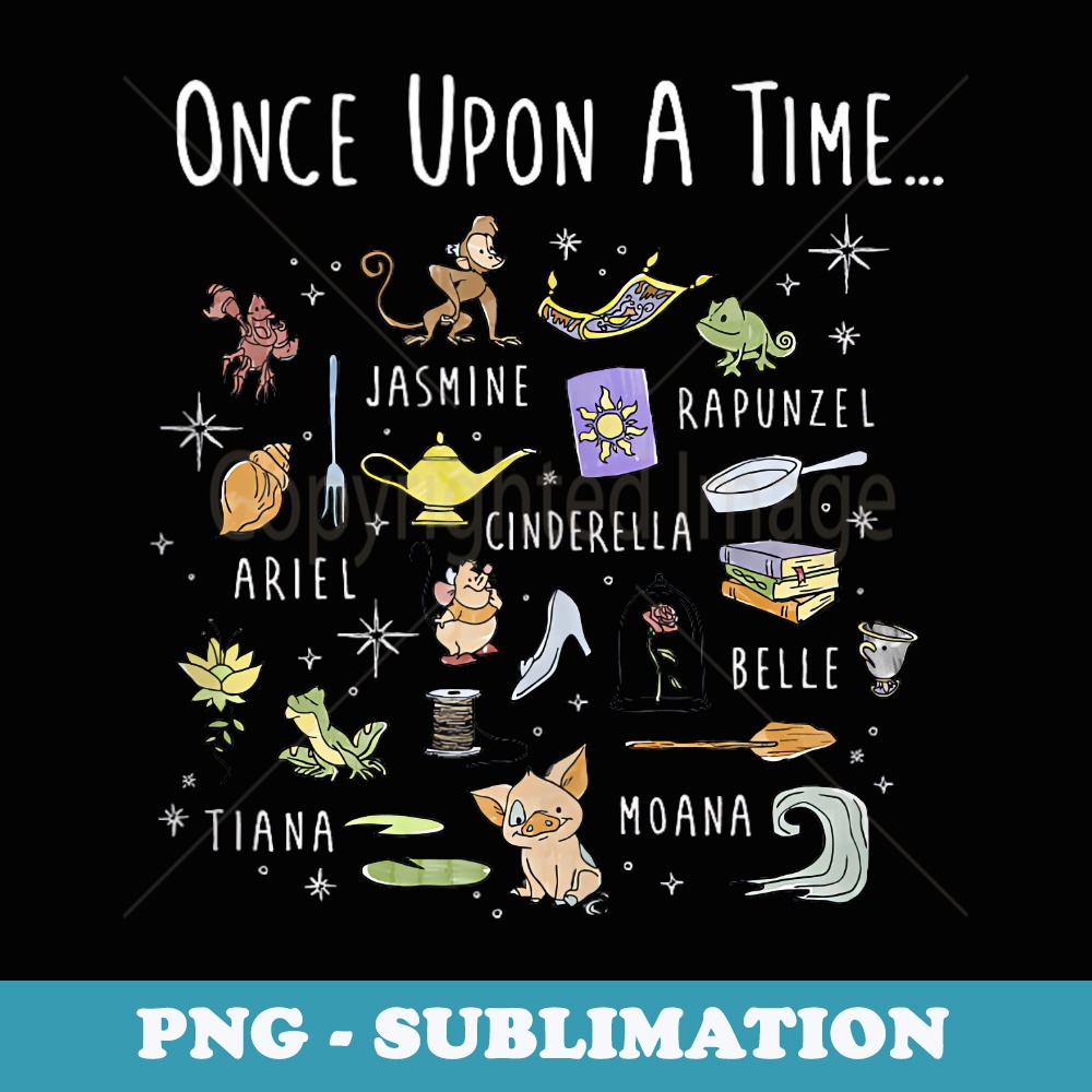 Disney Princess Once Upon A Time Collage - Sublimation Digit | Inspire ...