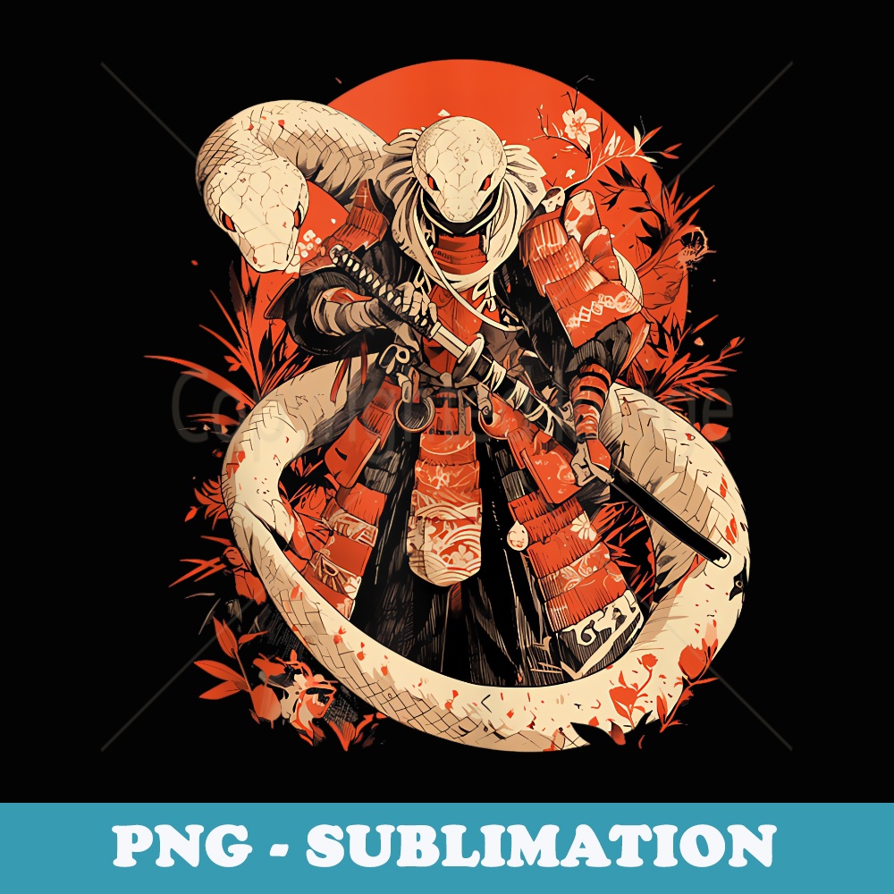 Japanese Art Snake Ninja Ukiyo-e Anime Style Samurai Snake - | Inspire ...