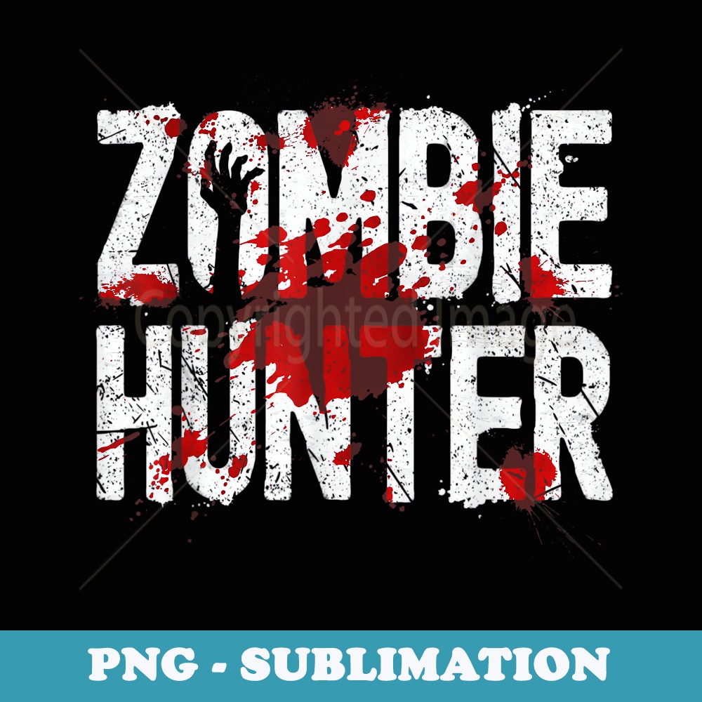Funny Zombie Hunter Halloween Costume Blood Splatter - Insta | Inspire ...