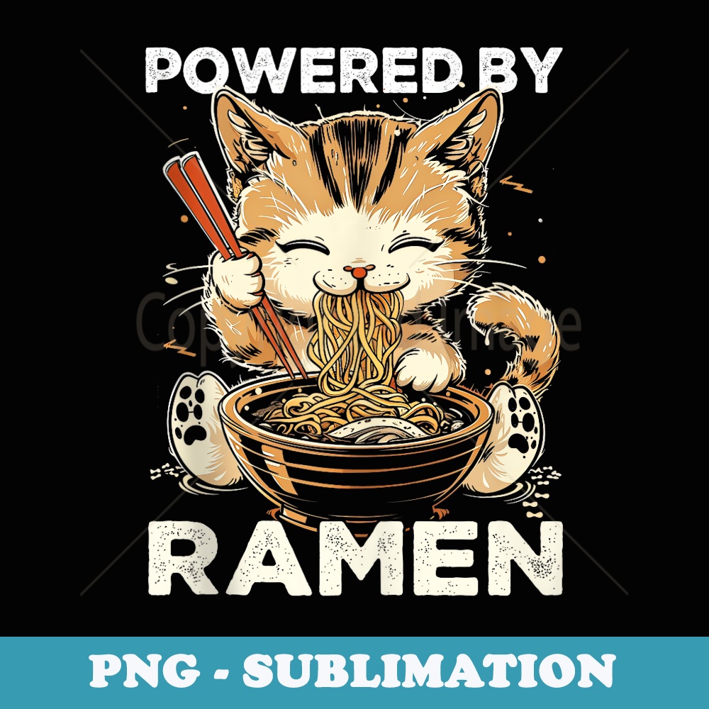 Ramen Cat Powered By Ramen Japanese Anime Kawaii Cat - Exclu | Inspire ...