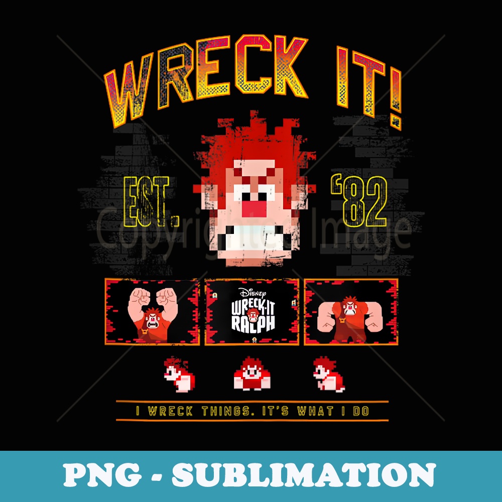 Disney Wreck-It Ralph Wreck It Est. 82 Vintage Video Game - | Inspire ...