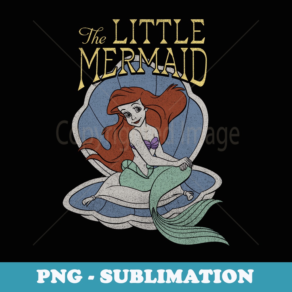 Disney The Little Mermaid Ariel Shell Logo Portrait - Signat | Inspire ...