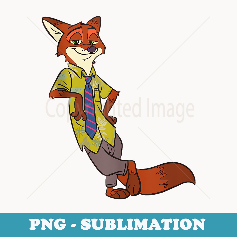 Disney Zootopia Cool Fox Nick Wilde Leaning - Aesthetic Subl | Inspire ...
