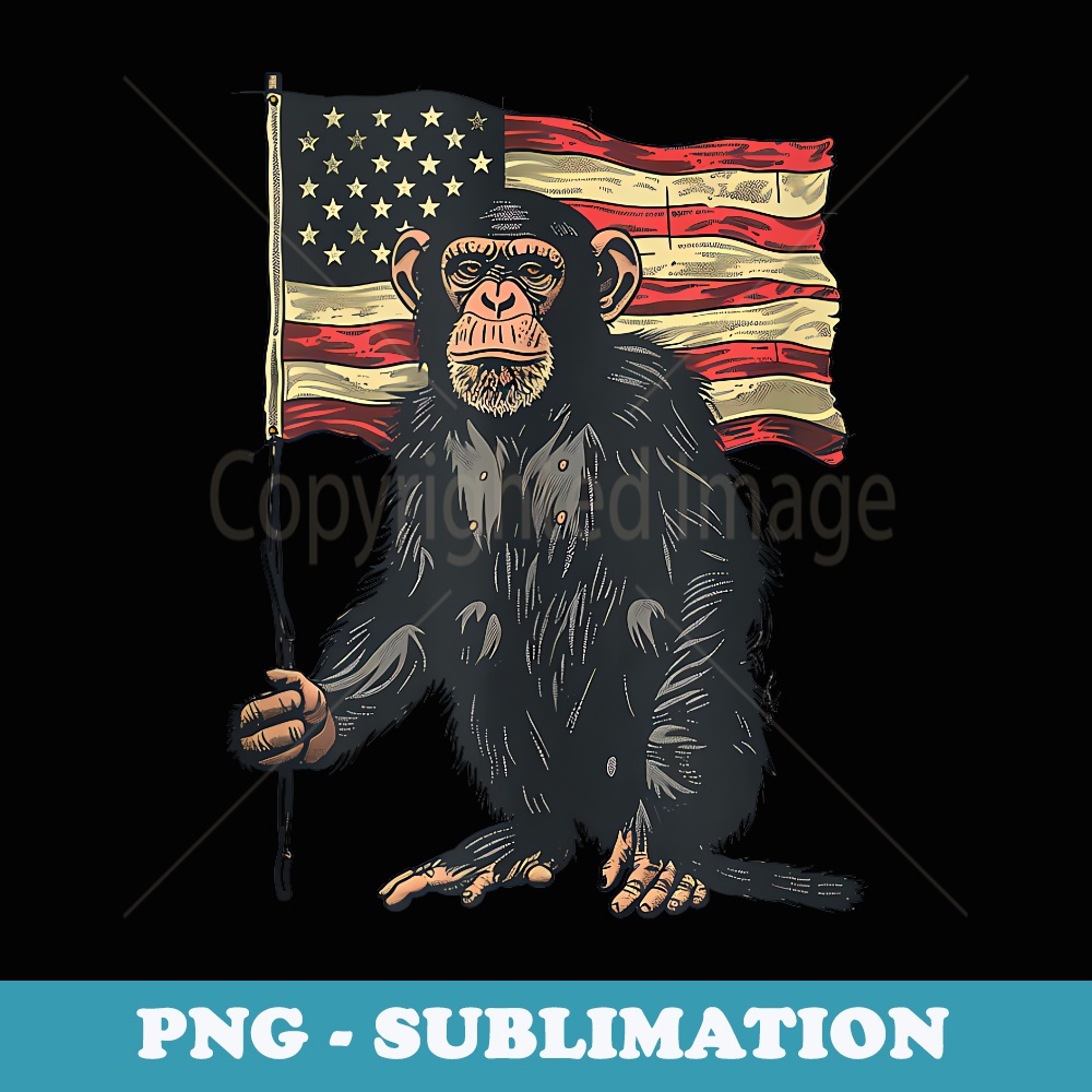 Fourth Of July 4th Of July American Flag USA Monkey - Decora | Inspire ...