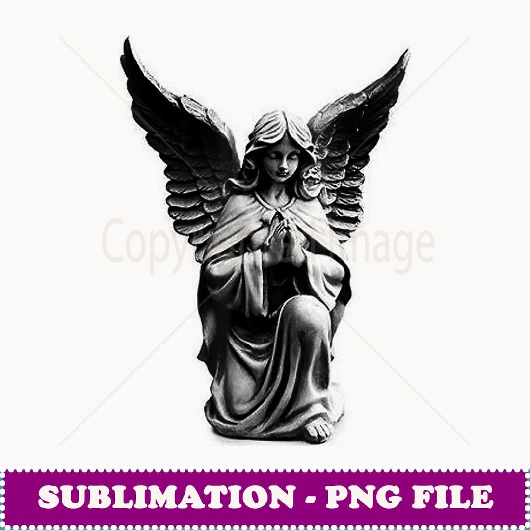 Praying Angel on T Angel Statue Women's T Men - Aesthetic Su | Inspire ...