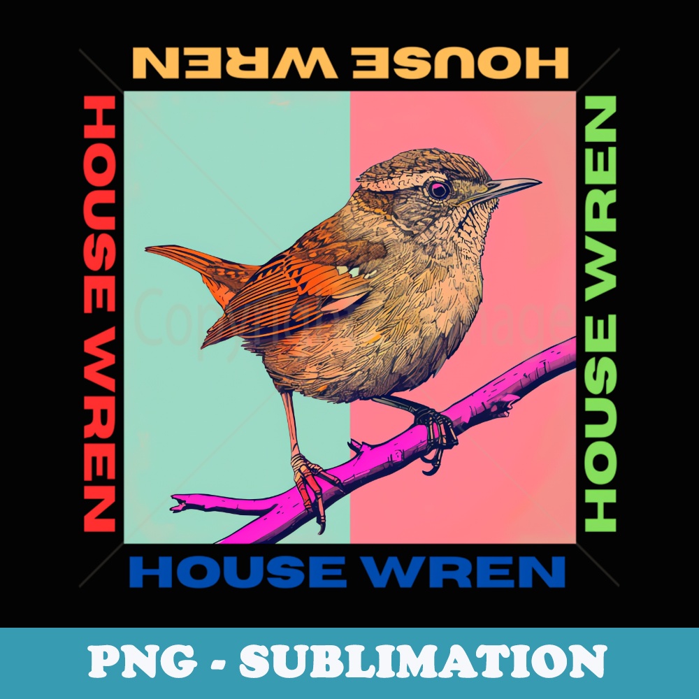 House Wren in Pop Art Style Painting for House Wren Lovers - | Inspire ...