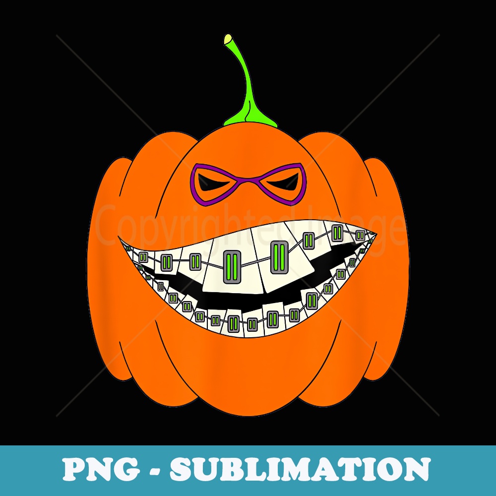 Halloween Pumpkin Braces Orthodontics Horror Dentist - Signa | Inspire ...