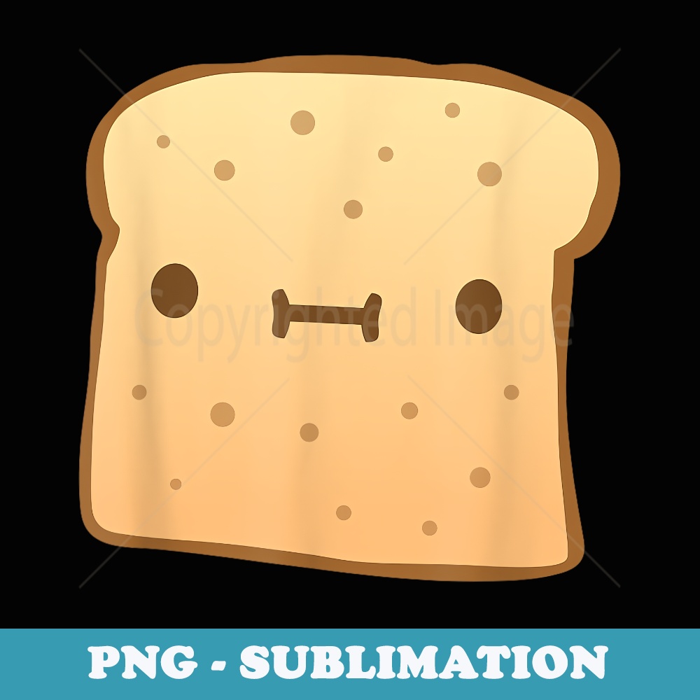 Cute Kawaii Butter Toast Funny Anime Face Toaster Bread - PN | Inspire ...