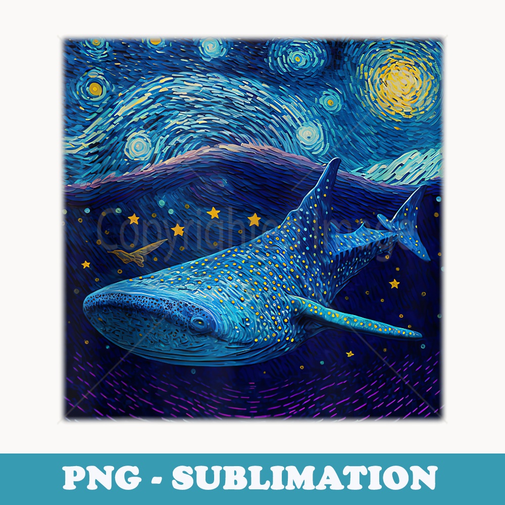 Surrealism Starry Night Whale Shark - Professional Sublimati | Inspire ...