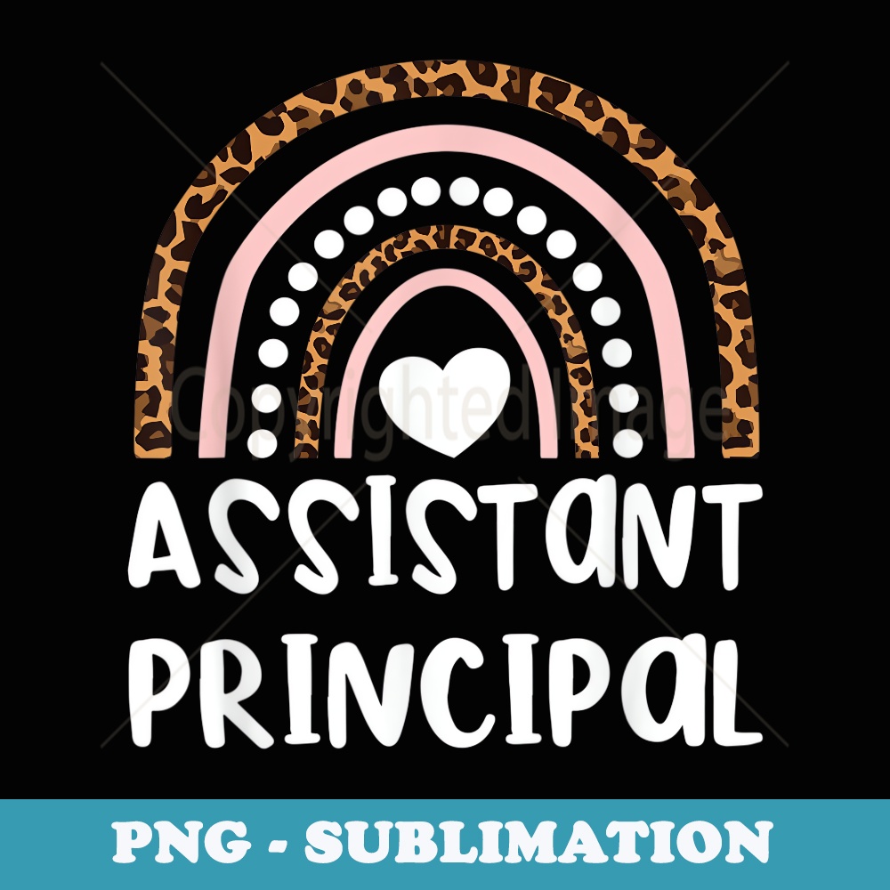 Assistant Principal Appreciation Leopard Print Rainbow - PNG | Inspire ...