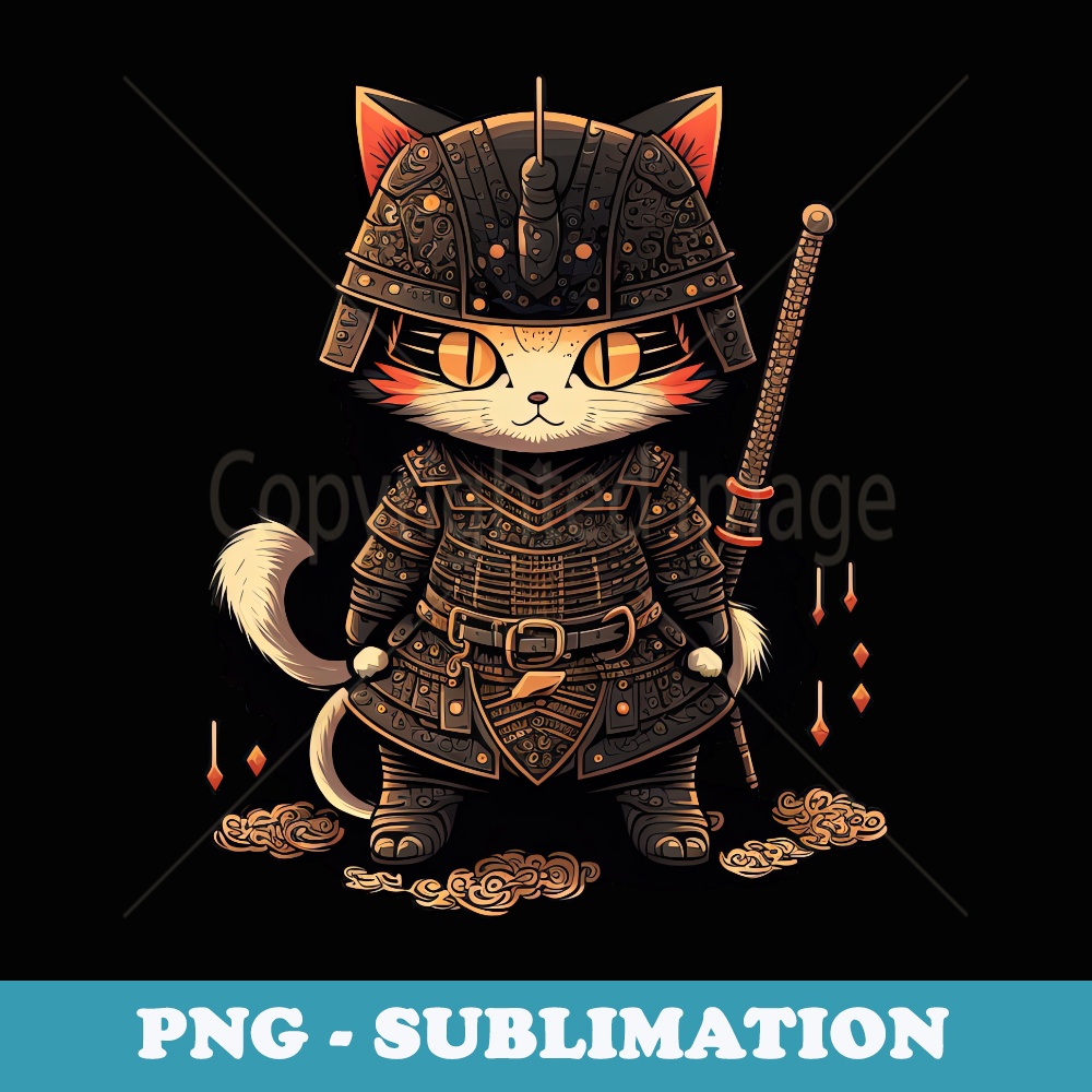 Shibi Shogun Cat - Otaku Samurai Warrior Cat | Inspire Uplift
