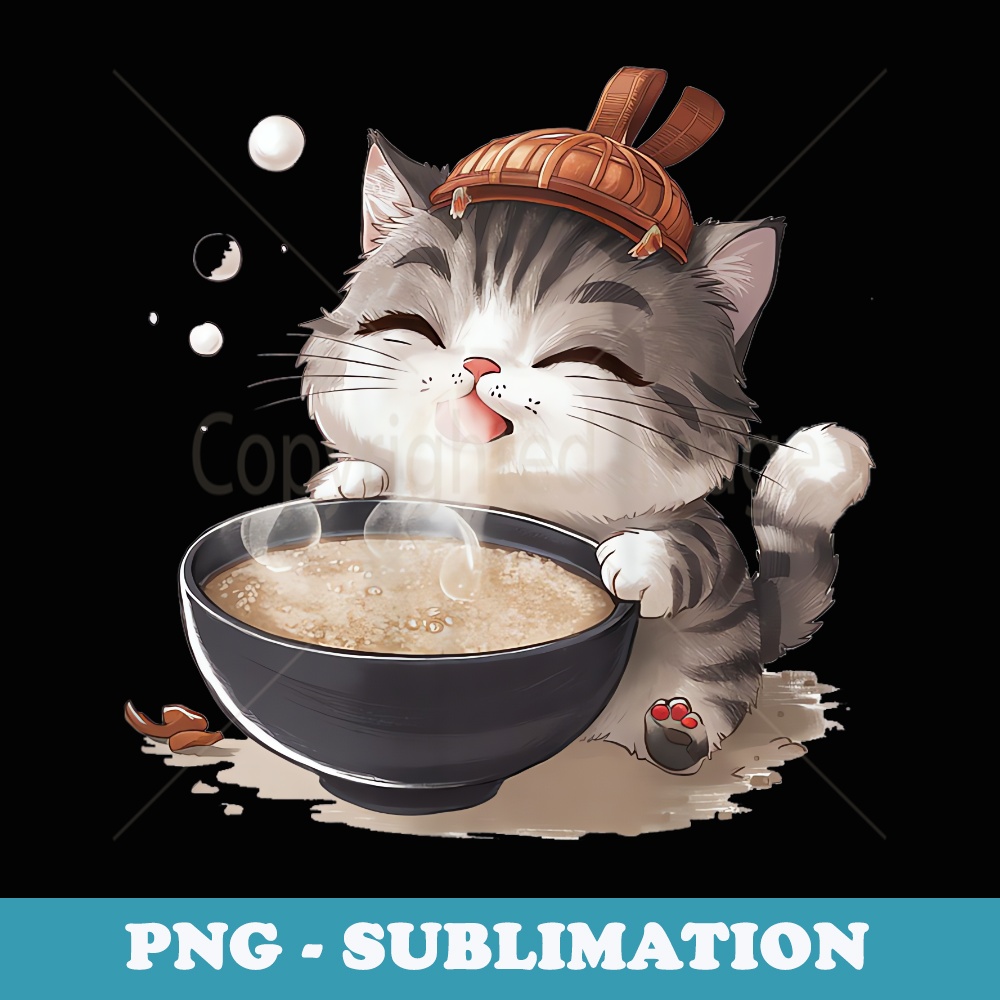 s Kawaii Anime Cat Congee Bowl Cute Feline Eats Chinese Food | Inspire ...