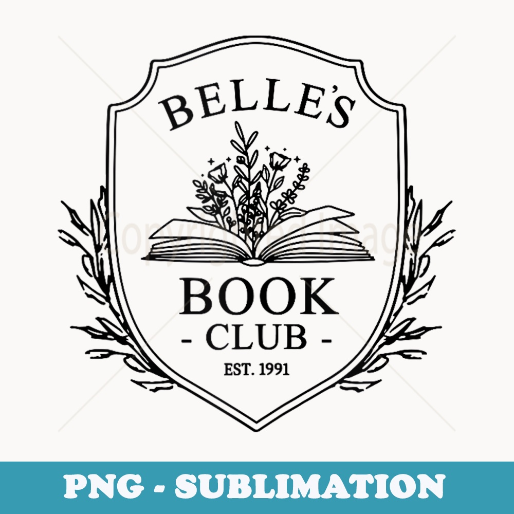 Belles Book Club Est 1991, Belles Book Shop - PNG Sublimatio | Inspire ...