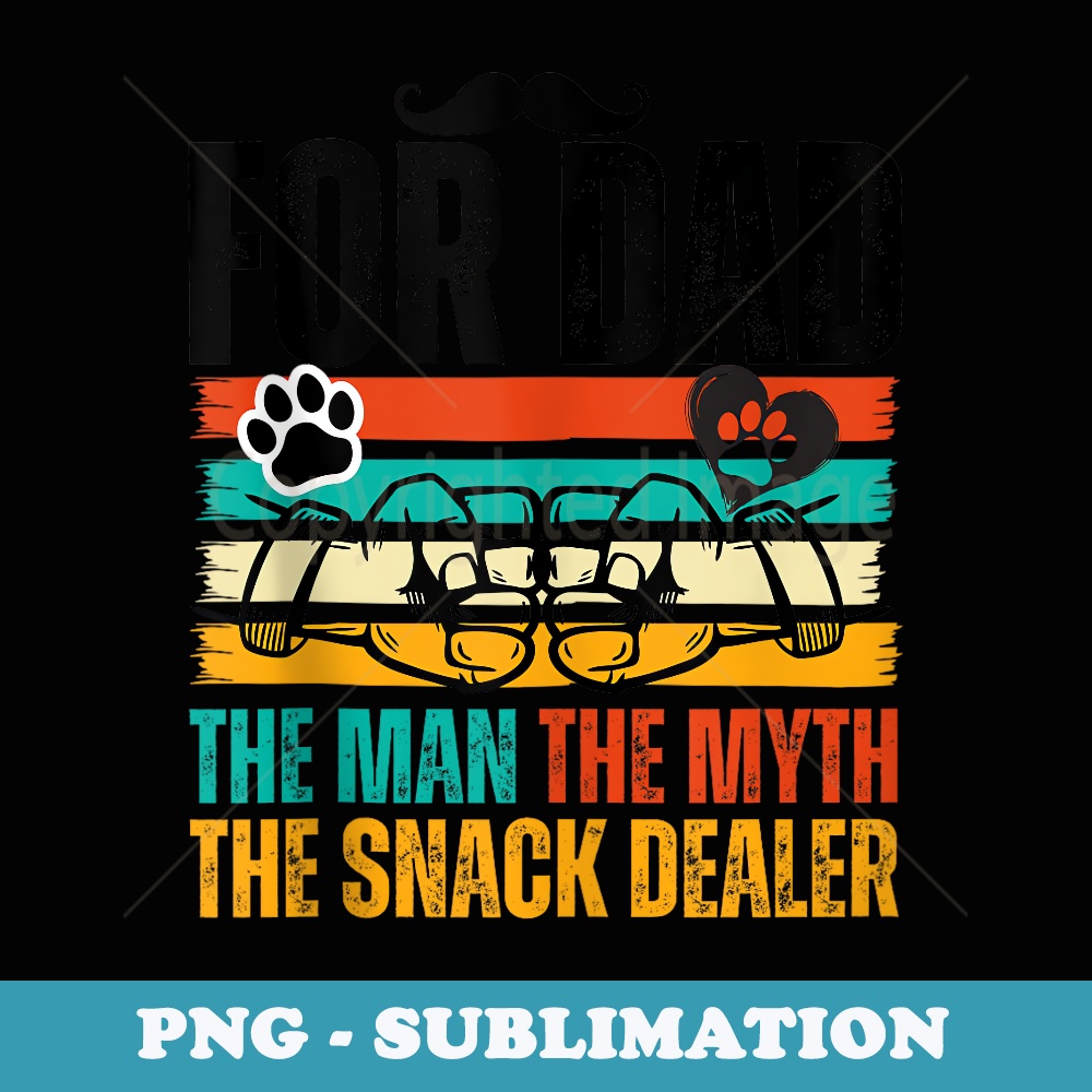 Mens Fur Dad Man Myth Snack Dealer Funny Cat Dog Fathers Day | Inspire ...