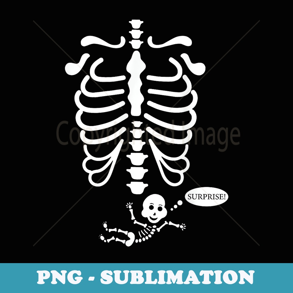 Skeleton Baby Pregnant Xray Rib Cage Halloween Costume - Aes | Inspire ...