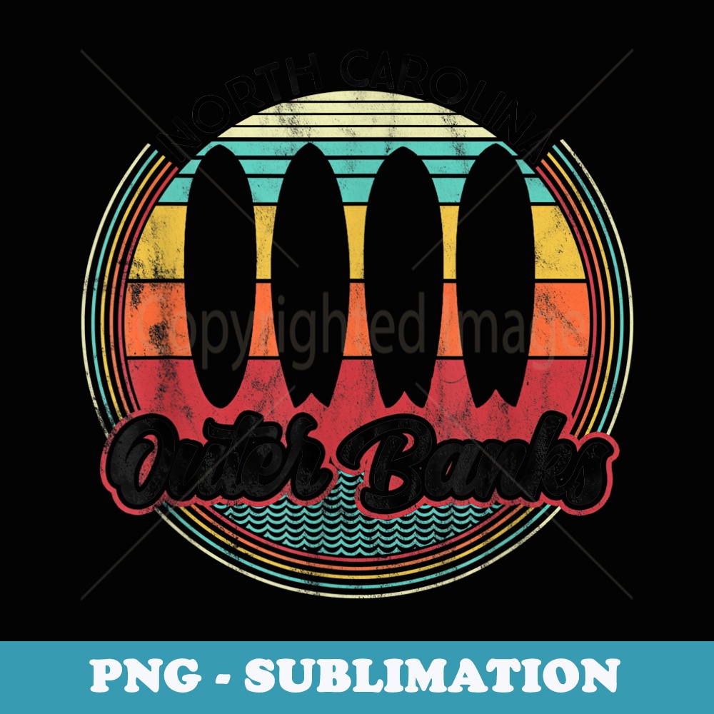 Outer Banks OBX. Retro Surfer Bus Vintage Van - Surf | Inspire Uplift