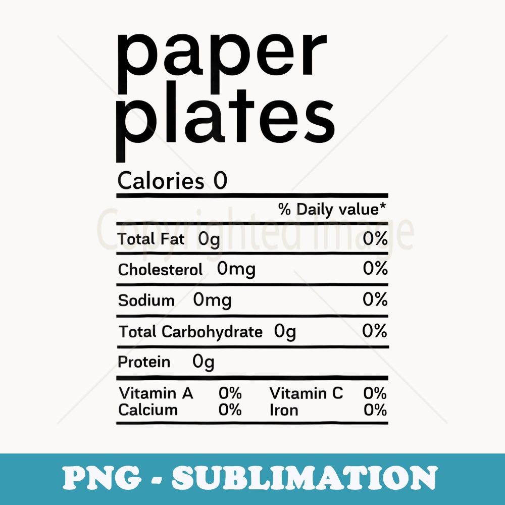 Paper plates nutrition facts Thanksgiving dinner - Exclusive | Inspire ...