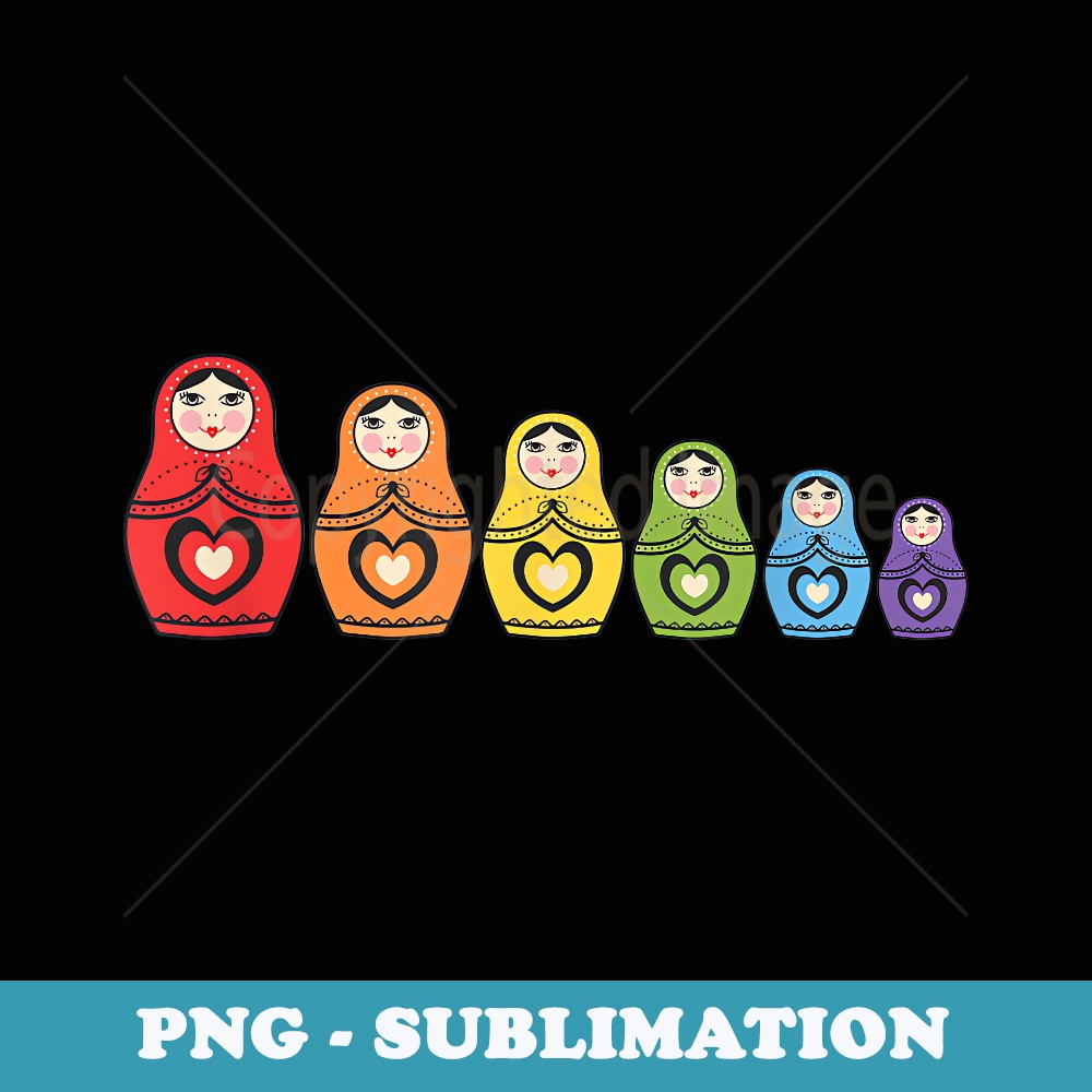 Matryoshka Russian Nesting Dolls Rainbow - High-Resolution P | Inspire ...