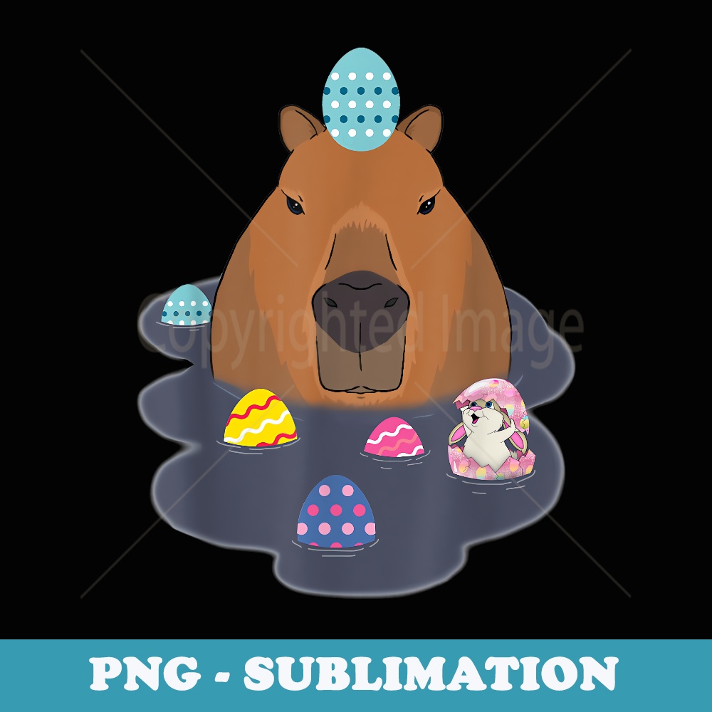 Easter Capybara Funny Capybara Cute Eggs Bunny - Exclusive S | Inspire ...