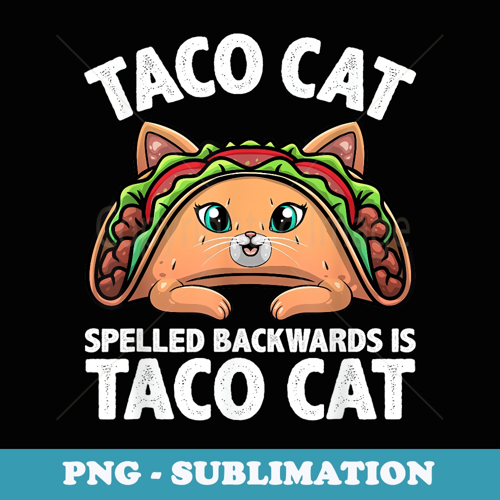 Cute Taco Cat Design Taco Mexican Food - High-Resolution PNG | Inspire ...