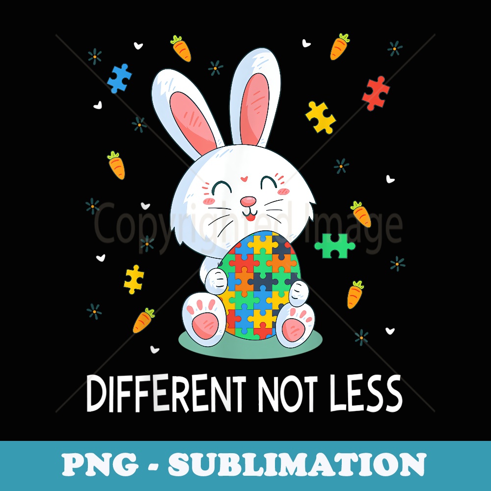 Autism Awareness Bunny Easter Eggs Piece Autistic Different | Inspire ...