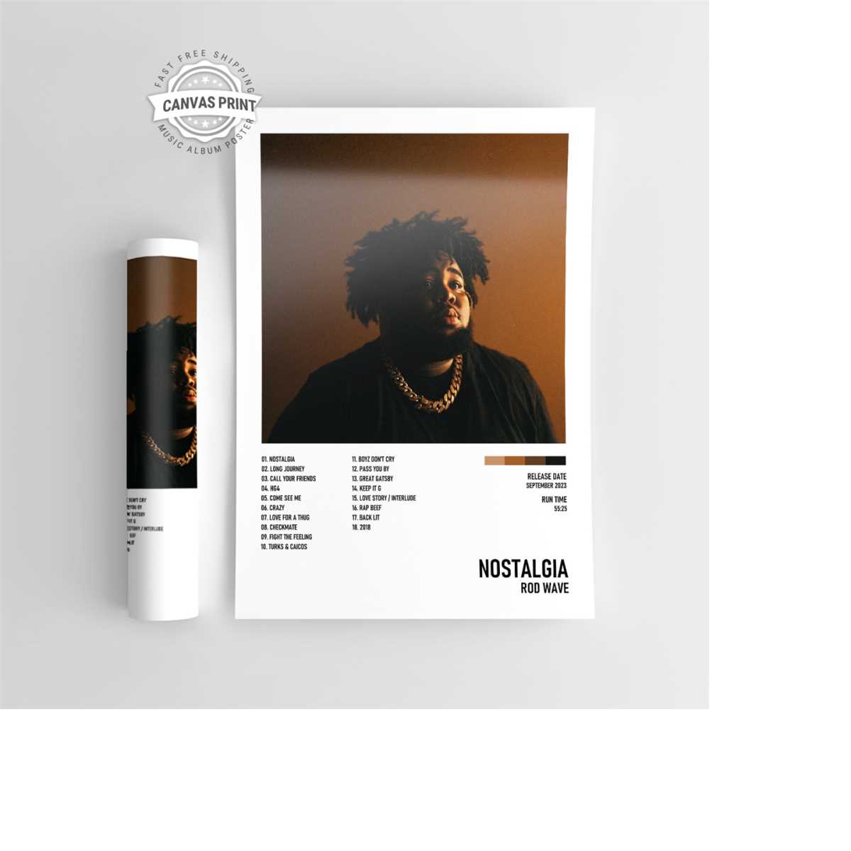 Nostalgia-Rod Wave Music Album Poster / High Quality Music C | Inspire ...