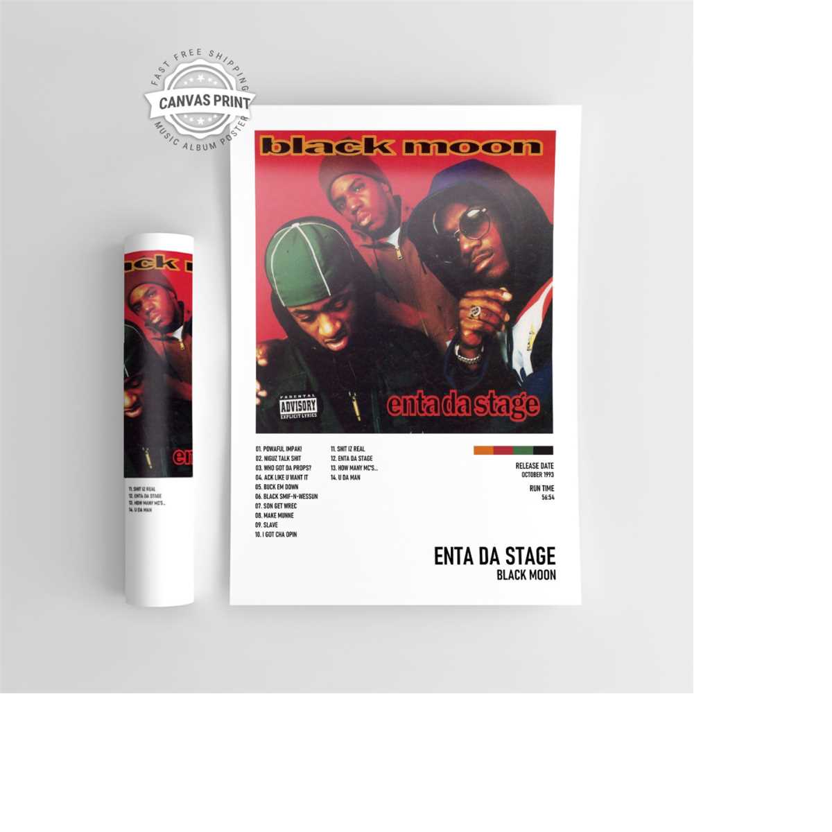 Enta da Stage-Black Moon Music Album Poster / High Quality M | Inspire ...