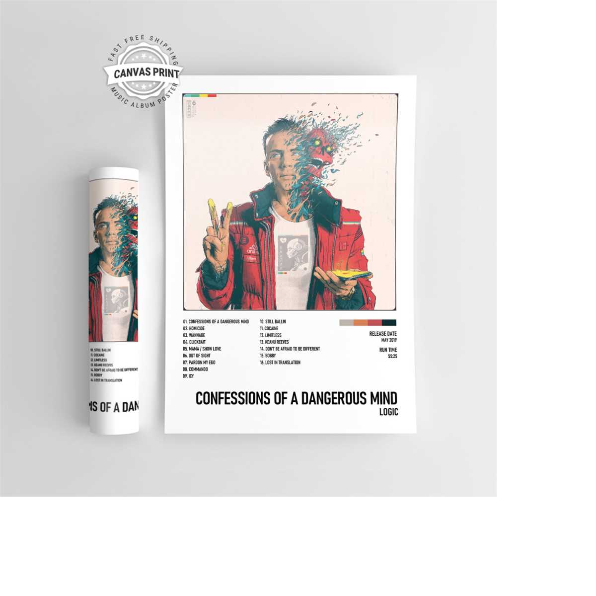 Confessions of a Dangerous Mind-Logic Music Album Poster / H | Inspire ...