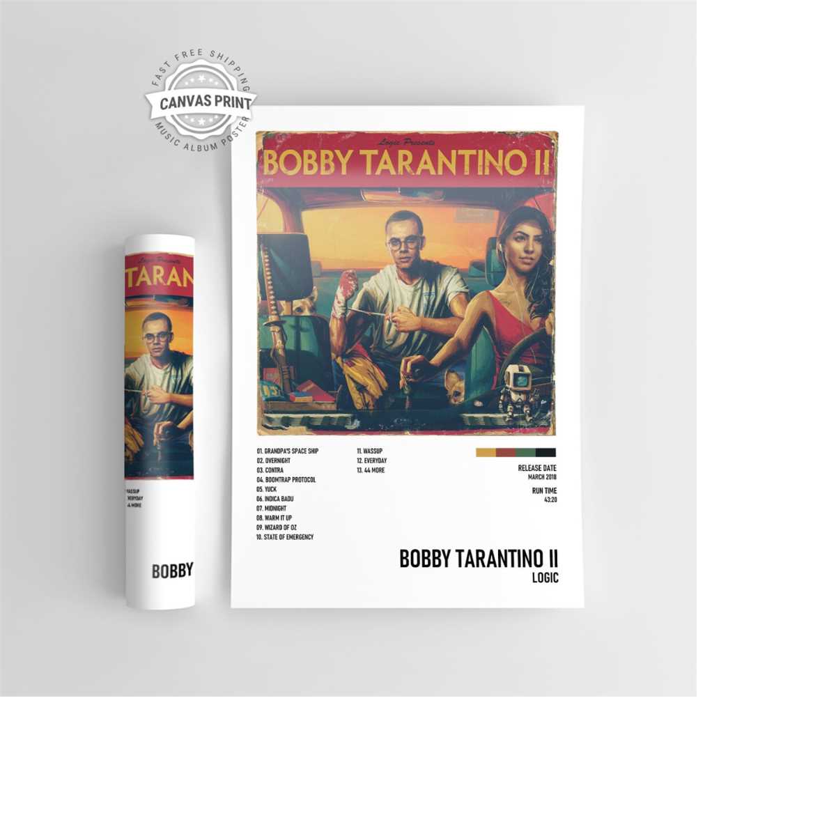Bobby Tarantino II-Logic Music Album Poster / High Quality M | Inspire ...