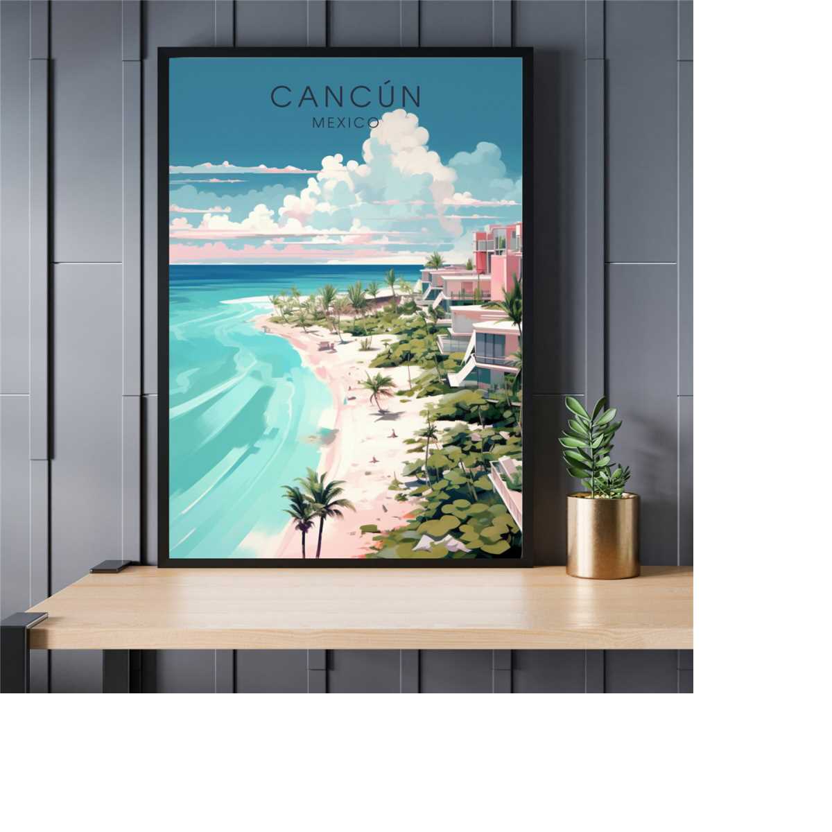 Cancun Mexico Poster | Inspire Uplift