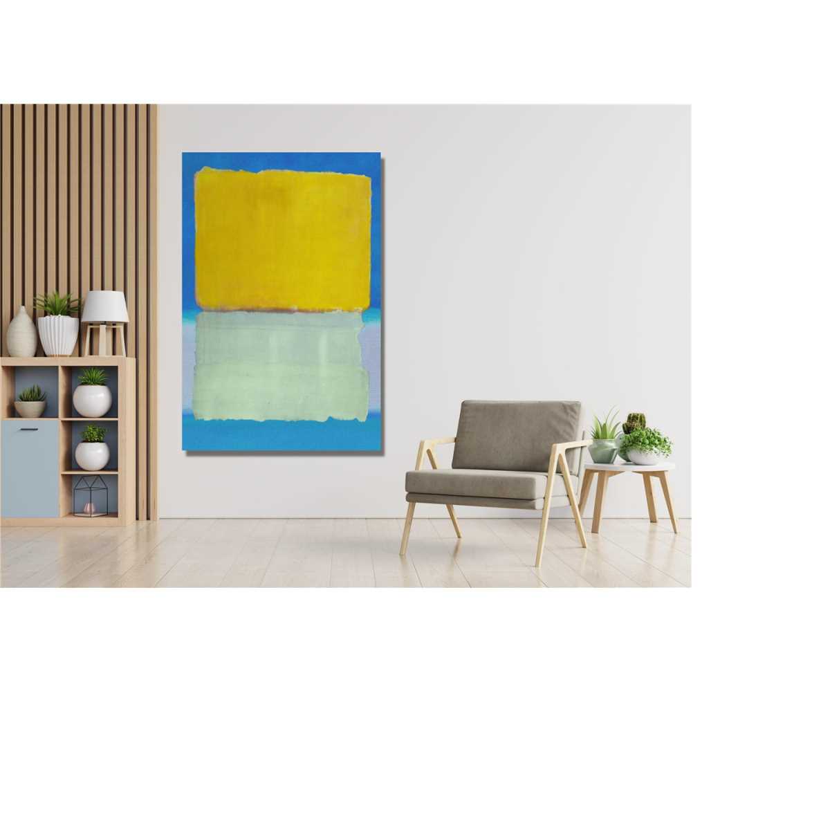 Mark Rothko Poster, Mark Rothko White And Blue And Yellow Pa | Inspire ...