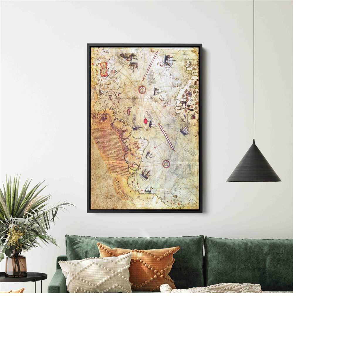 Ottoman Admiral Piri Reis First World Map From Year of 1513 | Inspire ...