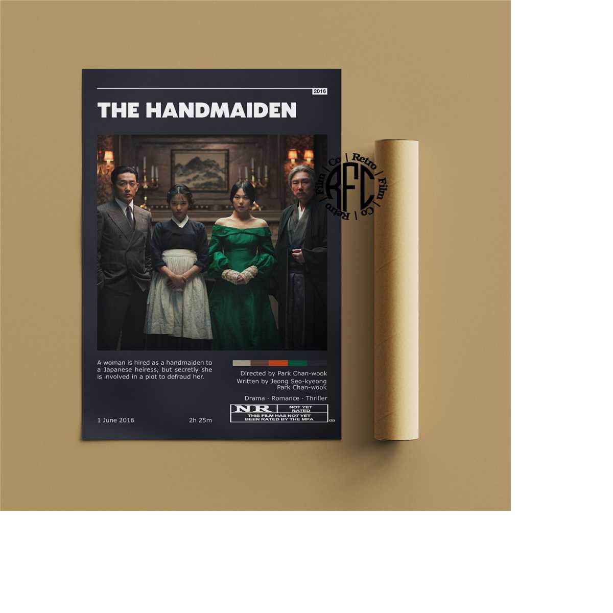 The Handmaiden Retro Vintage Poster | Minimalist Movie Poste | Inspire ...