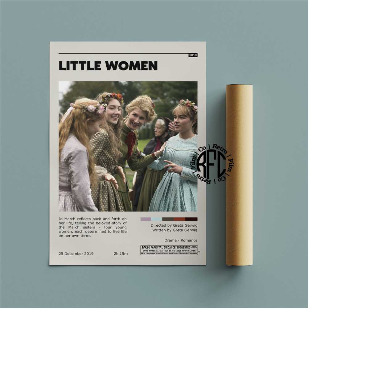 Little Women Retro Vintage Poster | Minimalist Movie Poster - Inspire ...