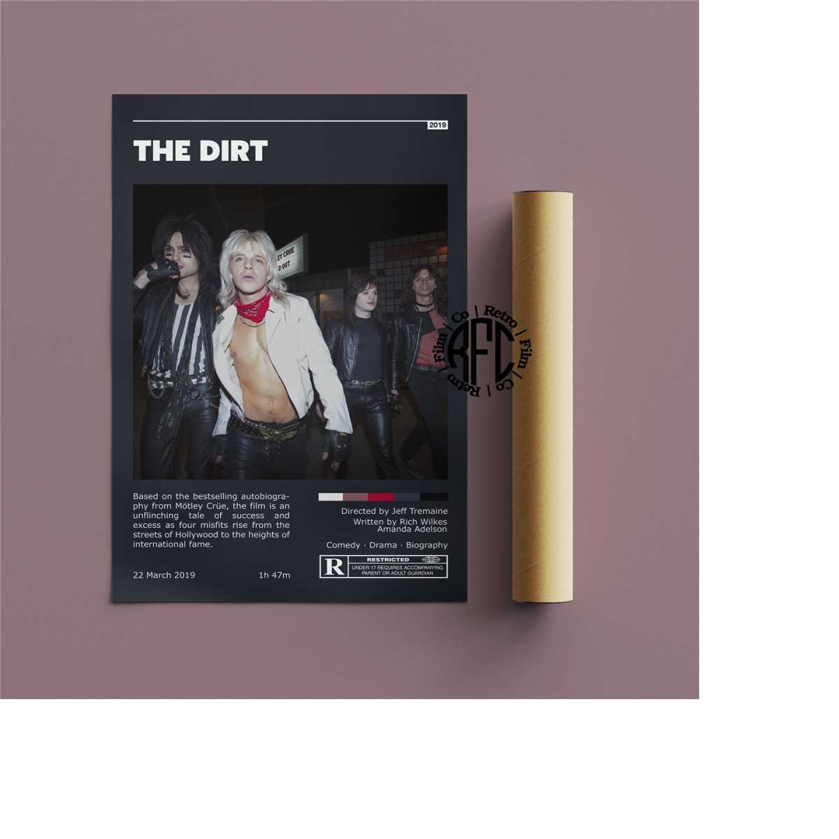 The Dirt Retro Vintage Poster | Minimalist Movie Poster | Re | Inspire ...