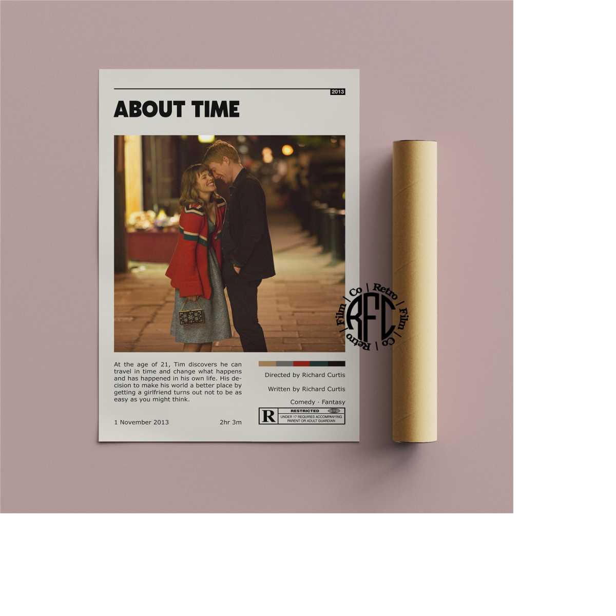 About Time Retro Vintage Poster | Minimalist Movie Poster | | Inspire ...