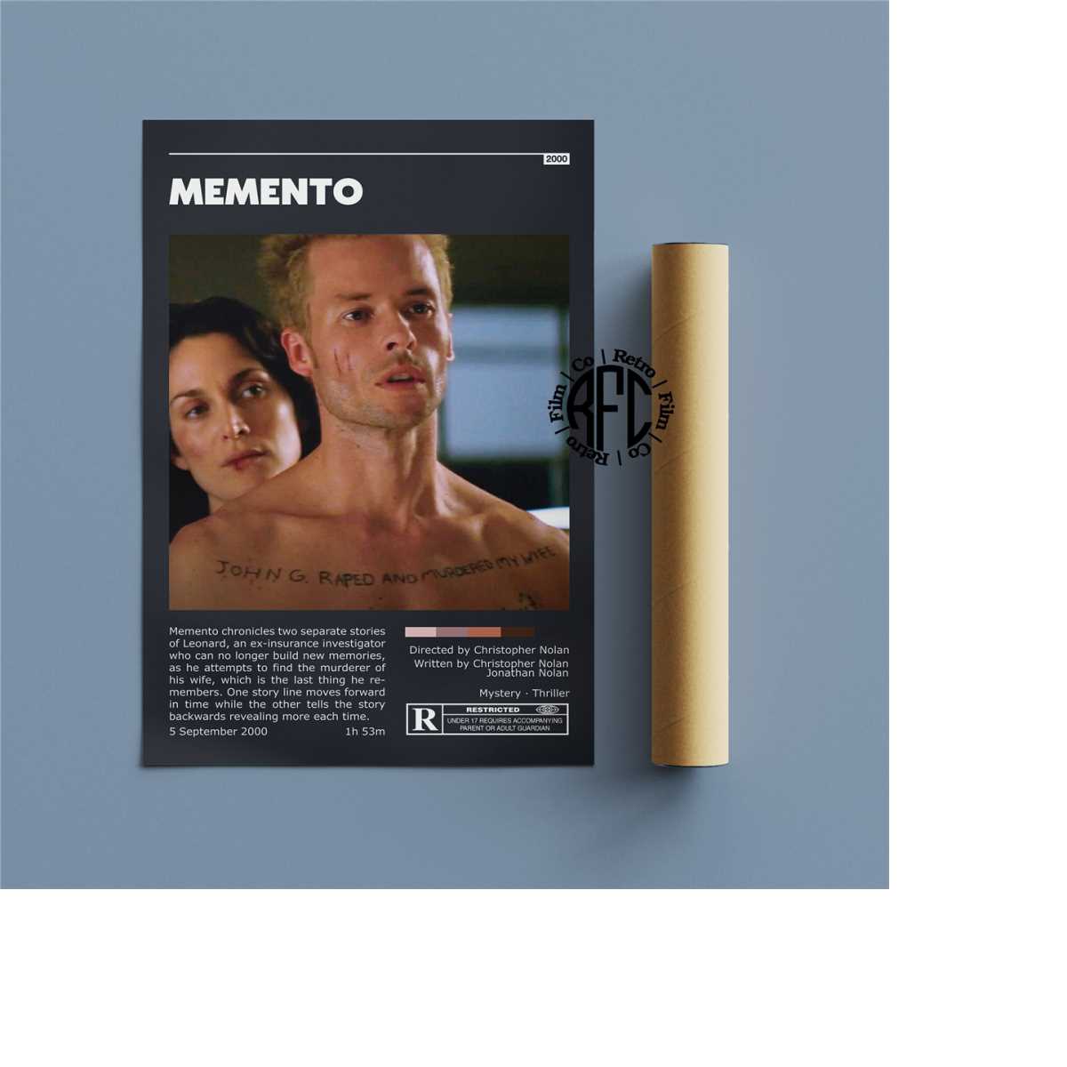 Memento Retro Vintage Poster | Minimalist Movie Poster | Ret | Inspire ...